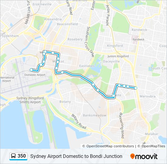 350 Route: Schedules, Stops & Maps - Maroubra Jn (Maroubra Rd) (Updated)