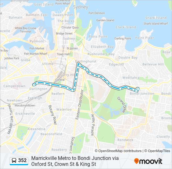 352 Route: Schedules, Stops & Maps - Butlin Ave (Syd.Uni) (Updated)