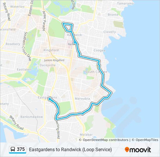 375 Route: Schedules, Stops & Maps - Eastgardens (Updated)