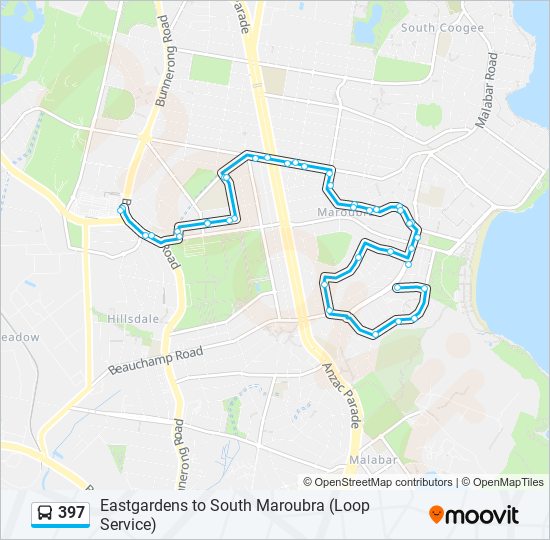 397 Route: Schedules, Stops & Maps - Eastgardens (Updated)