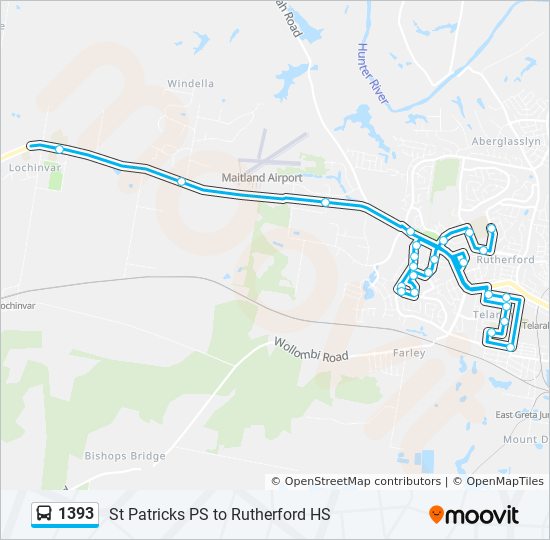 1393 Route: Schedules, Stops & Maps - Rutherford HS (Updated)