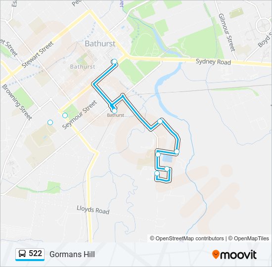 522 Route: Schedules, Stops & Maps - Gormans Hill (Updated)