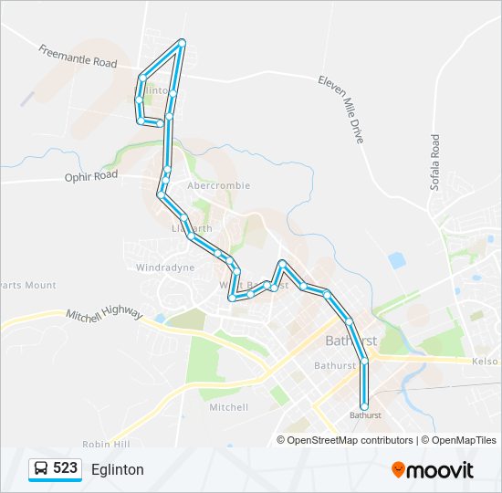 523 Route: Schedules, Stops & Maps - Eglinton (Updated)