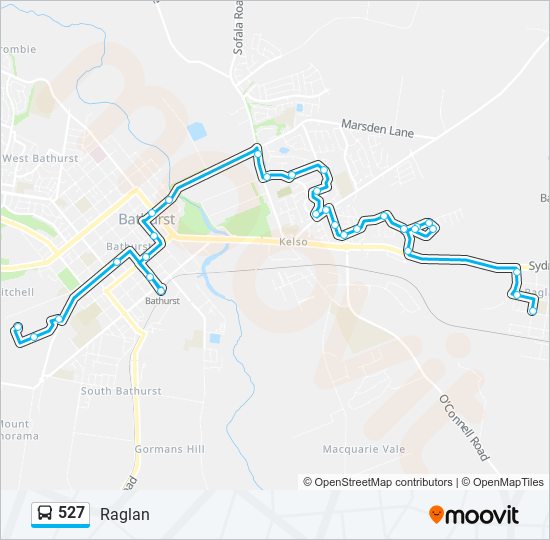 527 Route: Schedules, Stops & Maps - Raglan (Updated)