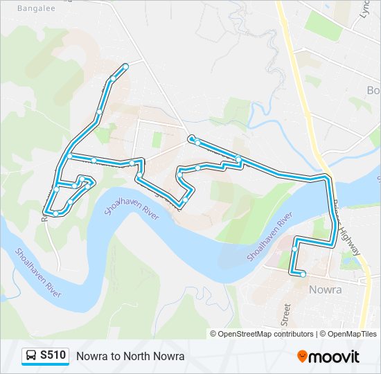 s510 Route: Schedules, Stops & Maps - North Nowra (Updated)