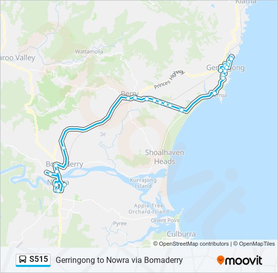s515 Route: Schedules, Stops & Maps - Nowra Schools (Updated)