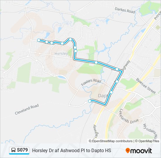 s079 Route: Schedules, Stops & Maps - Dapto HS (Updated)