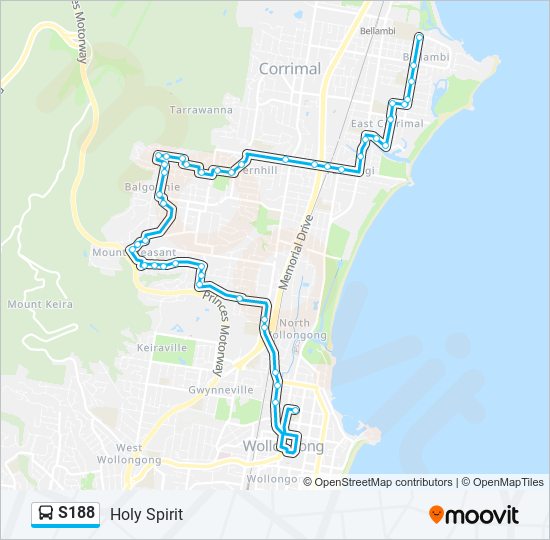 s188 Route: Schedules, Stops & Maps - Holy Spirit (Updated)