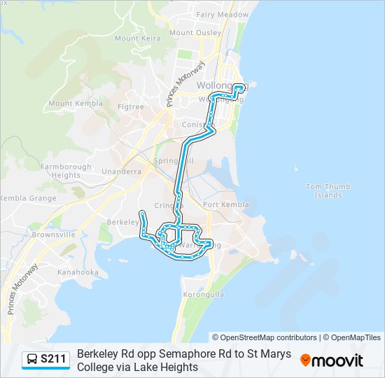 s211 Route: Schedules, Stops & Maps - St Marys (Updated)