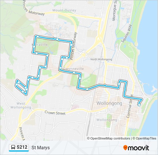 s212 Route: Schedules, Stops & Maps - St Marys (Updated)