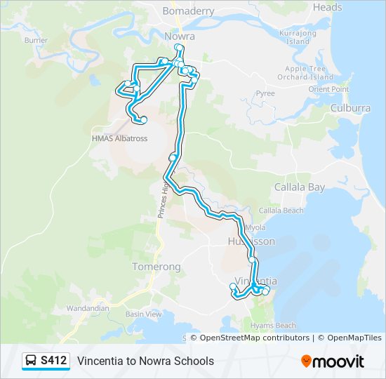 s412 Route: Schedules, Stops & Maps - Nowra Schools (Updated)