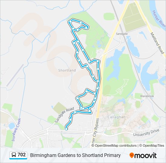 702 Route: Schedules, Stops & Maps - Shortland PS (Updated)