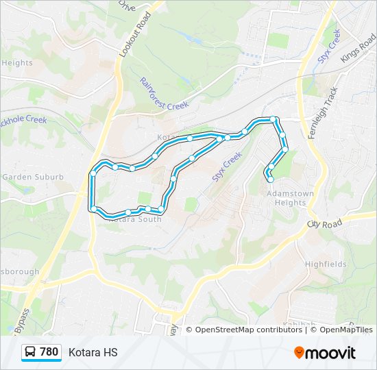 780 Route: Schedules, Stops & Maps - Kotara HS (Updated)