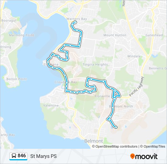846 Route: Schedules, Stops & Maps - St Marys PS (Updated)