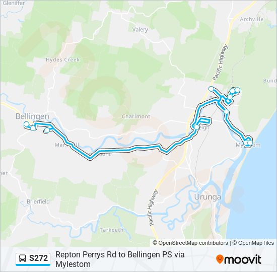 s272 Route: Schedules, Stops & Maps - Bellingen PS (Updated)