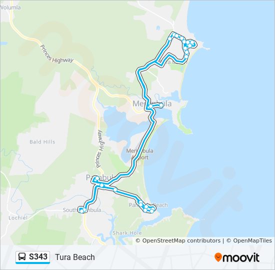 s343 Route: Schedules, Stops & Maps - Tura Beach (Updated)