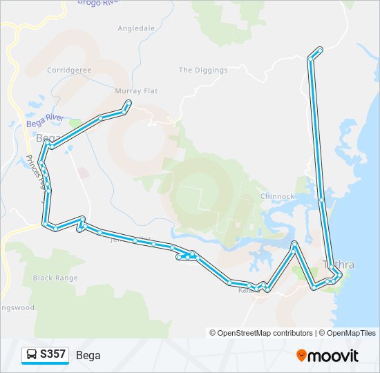 s357 Route: Schedules, Stops & Maps - Bega (Updated)