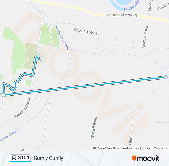 s154 Route: Schedules, Stops & Maps - Wagga Wagga (Updated)
