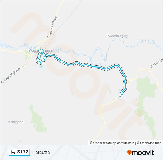 s172 Route: Schedules, Stops & Maps - Tarcutta (Updated)