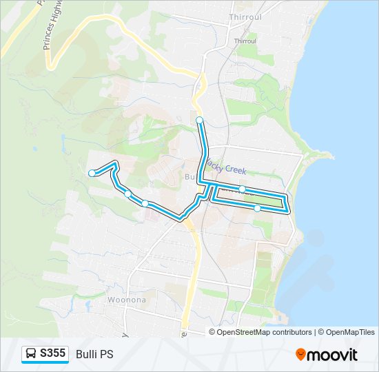 s355 Route: Schedules, Stops & Maps - Bulli PS (Updated)