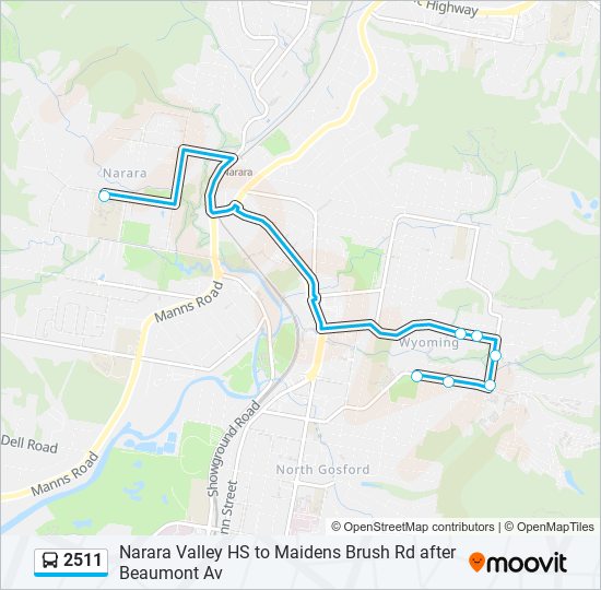 2511 Route: Schedules, Stops & Maps - Wyoming (Updated)