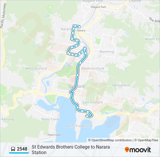 2548 Route: Schedules, Stops & Maps - Narara (Updated)