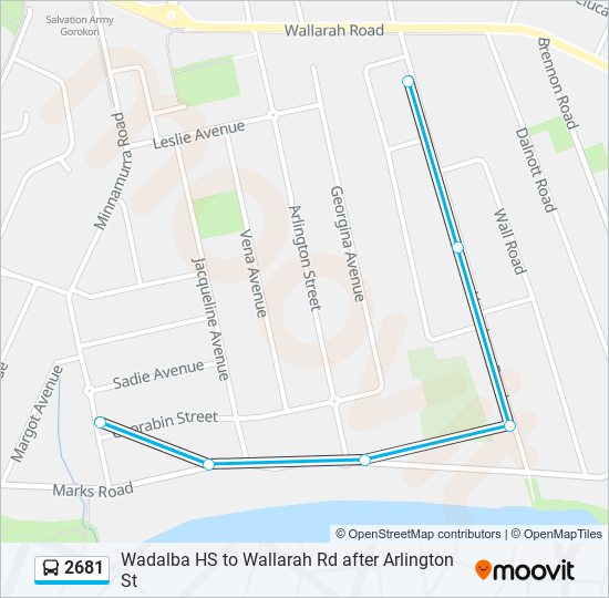 2681 Route: Schedules, Stops & Maps - Gorokan (Updated)