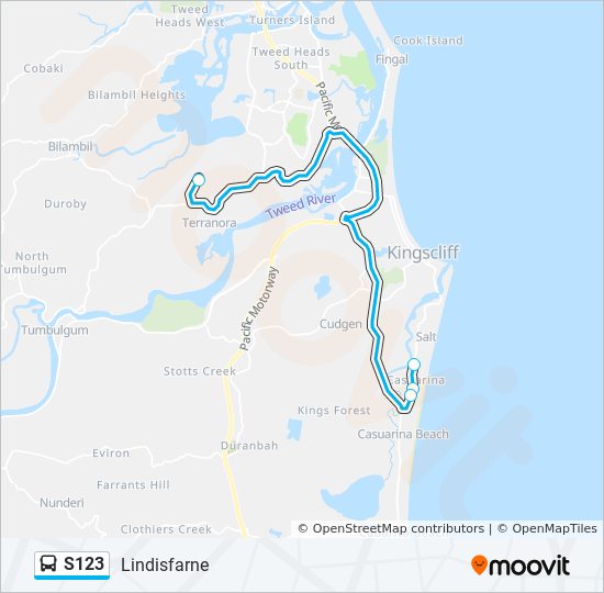 s123 Route: Schedules, Stops & Maps - Lindisfarne (Updated)