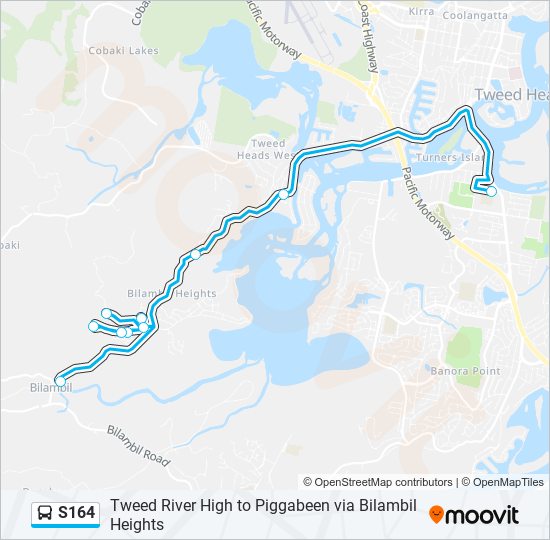 s164 Route: Schedules, Stops & Maps - Bilambil PS (Updated)