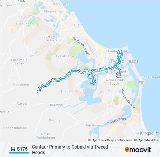s175 Route: Schedules, Stops & Maps - Cobaki (Updated)