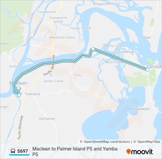 s697 Route: Schedules, Stops & Maps - Yamba PS (Updated)