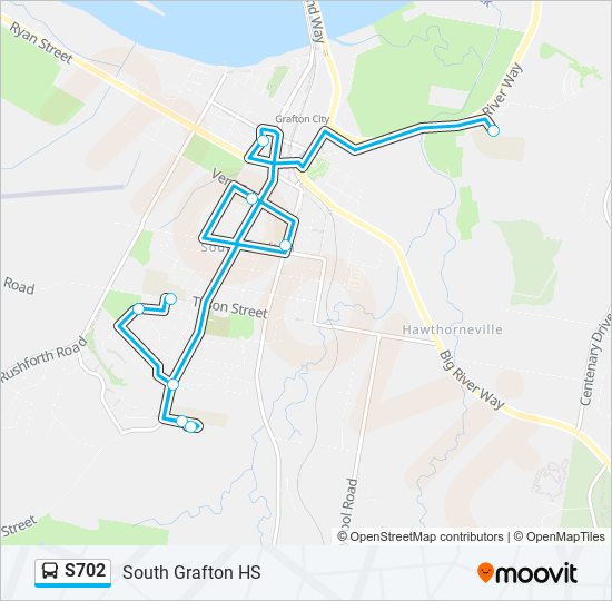 s702 Route: Schedules, Stops & Maps - South Grafton HS (Updated)