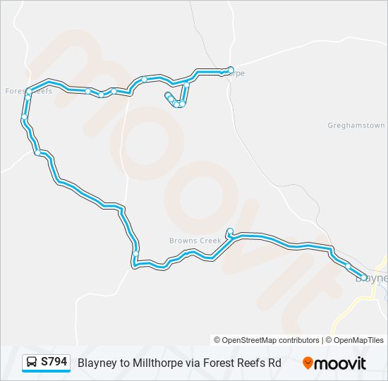 s794 Route: Schedules, Stops & Maps - Millthorpe (Updated)