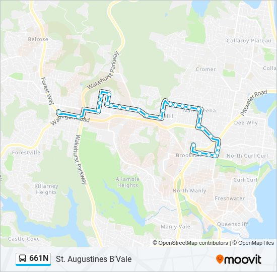 661n Route: Schedules, Stops & Maps - St. Augustines B'Vale (Updated)