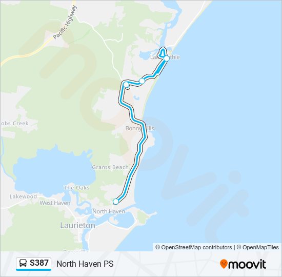 s387 Route: Schedules, Stops & Maps - North Haven PS (Updated)