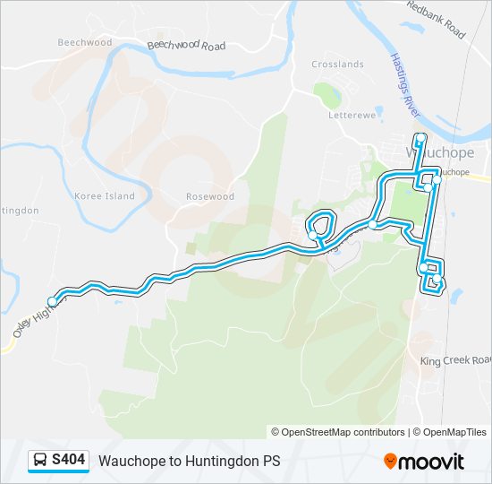 s404 Route: Schedules, Stops & Maps - Huntingdon PS (Updated)