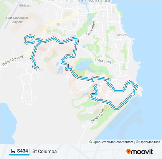 s434 Route: Schedules, Stops & Maps - St Columba (Updated)