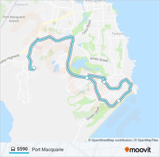 s590 Route: Schedules, Stops & Maps - Port Macquarie (Updated)