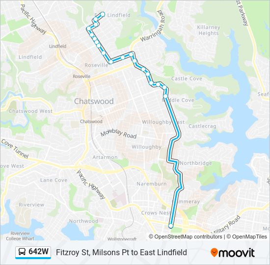 642w Route: Schedules, Stops & Maps - East Lindfield (Updated)