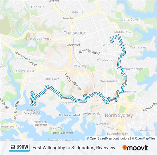 690w Route: Schedules, Stops & Maps - East Willoughby (Updated)