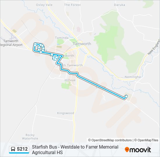 s212 Route: Schedules, Stops & Maps - Farrer Agri HS (Updated)