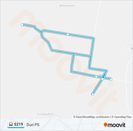 s219 Route: Schedules, Stops & Maps - Duri PS (Updated)