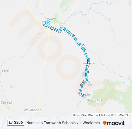 s236 Route: Schedules, Stops & Maps - Nundle (Updated)