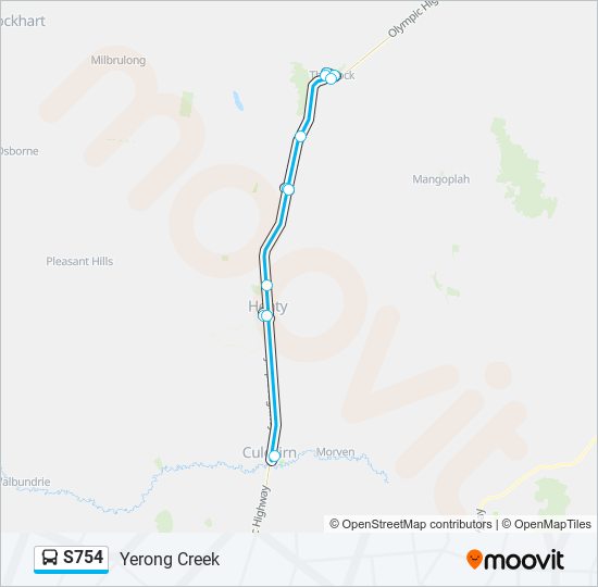 s754 Route: Schedules, Stops & Maps - Yerong Creek (Updated)