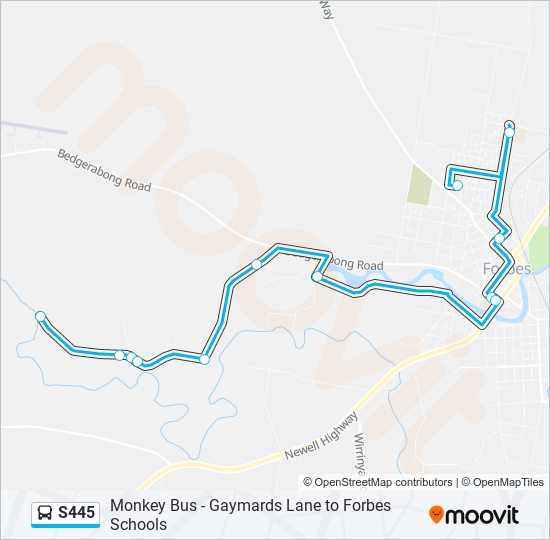 s445 Route: Schedules, Stops & Maps - Monkey Bus - Forbes (Updated)
