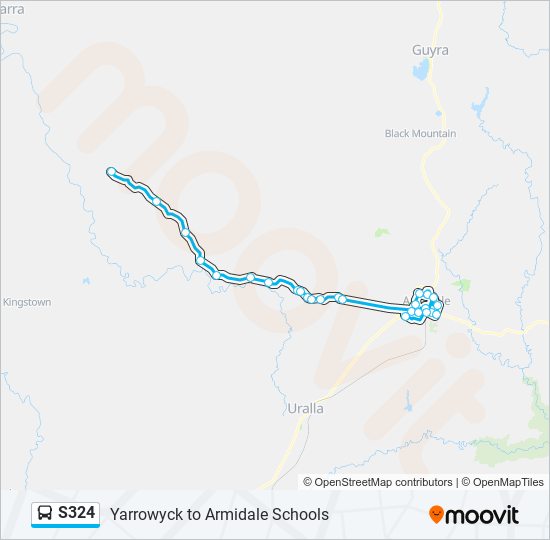 s324 Route: Schedules, Stops & Maps - Armidale Schools (Updated)