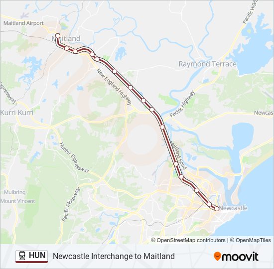 hun Route: Schedules, Stops & Maps - Telarah (Updated)