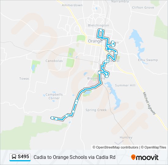 s495 Route: Schedules, Stops & Maps - Cadia (Updated)