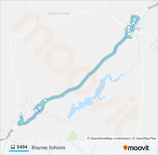 s494 Route: Schedules, Stops & Maps - Blayney Schools (Updated)