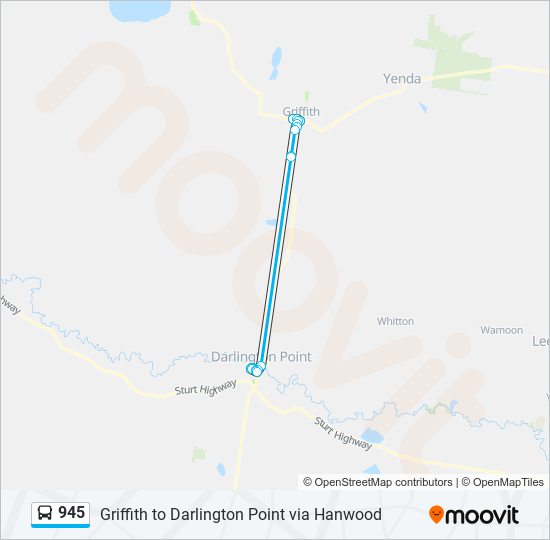 945 Route: Schedules, Stops & Maps - Darlington Point (Updated)